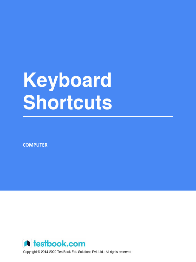 Keyboard_Shortcuts_-_Study_Notes | Download Free PDF | Keyboard ...