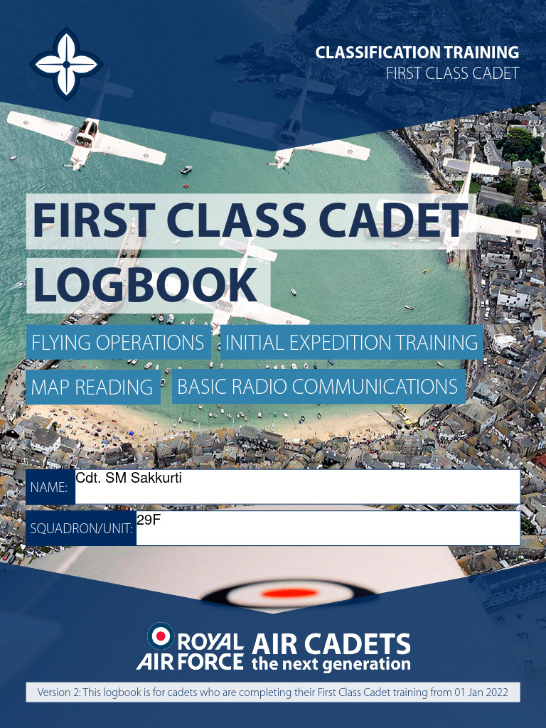 Digital First Class Cadet Logbook | PDF | Flight Control Surfaces ...