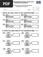 Exam Matematik Year 2 2022 | PDF