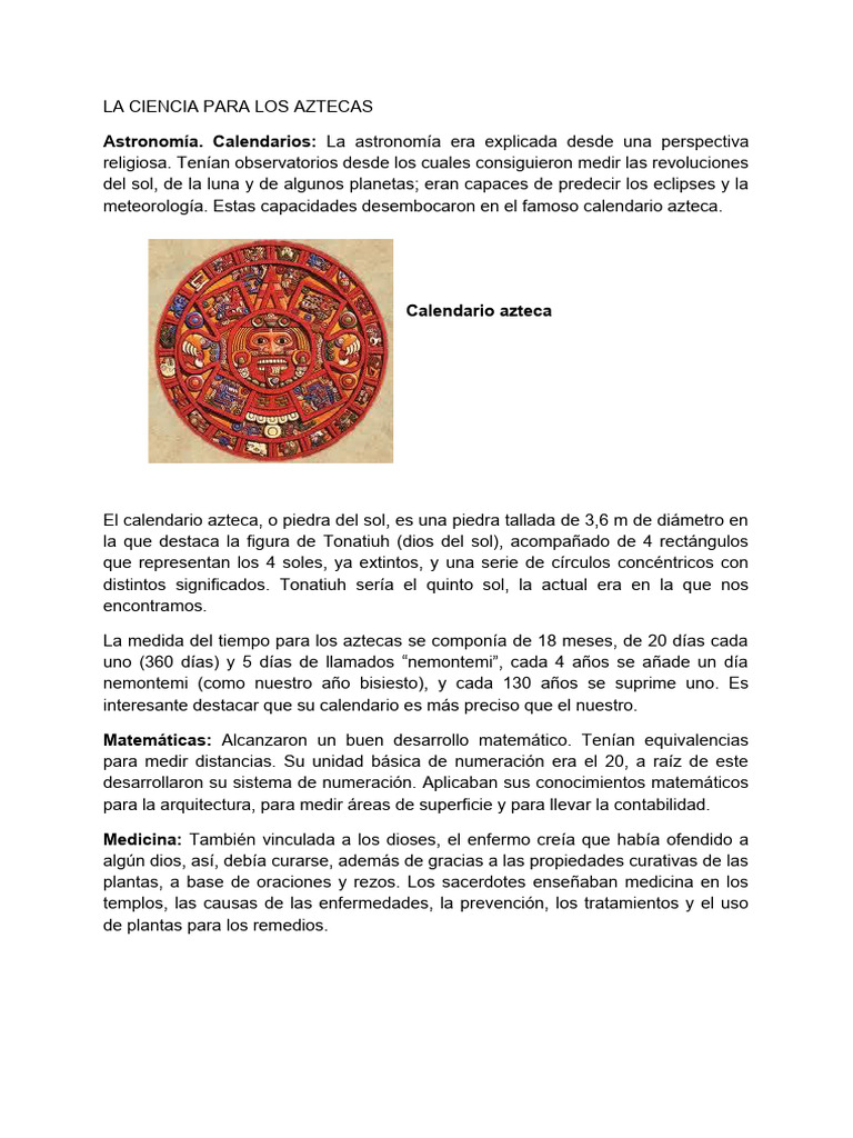 La Ciencia para Los Aztecas | PDF | Ingeniería