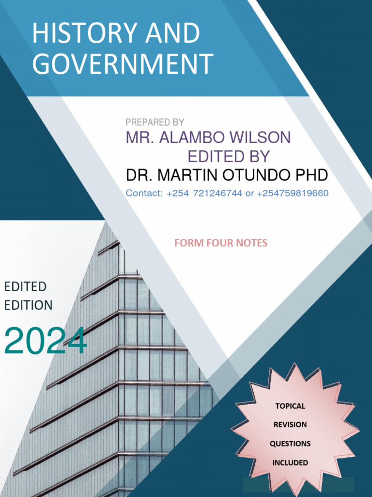 Form Four History Notes Overview | PDF | Non Aligned Movement | Cold War