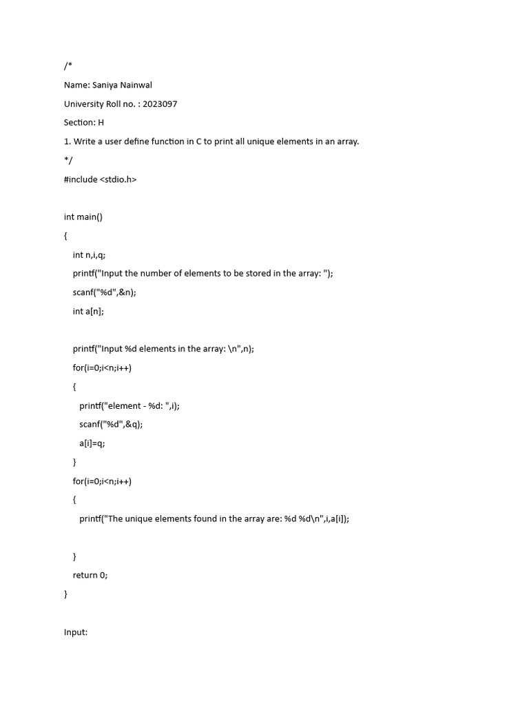 Termwork | PDF | Matrix (Mathematics) | Computer Programming