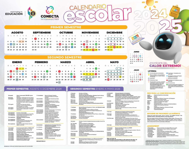 Calendario Escolar 2024-2025 | PDF