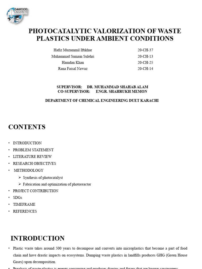 Fyp Progress Presentation | PDF | Titanium Dioxide | Plastic