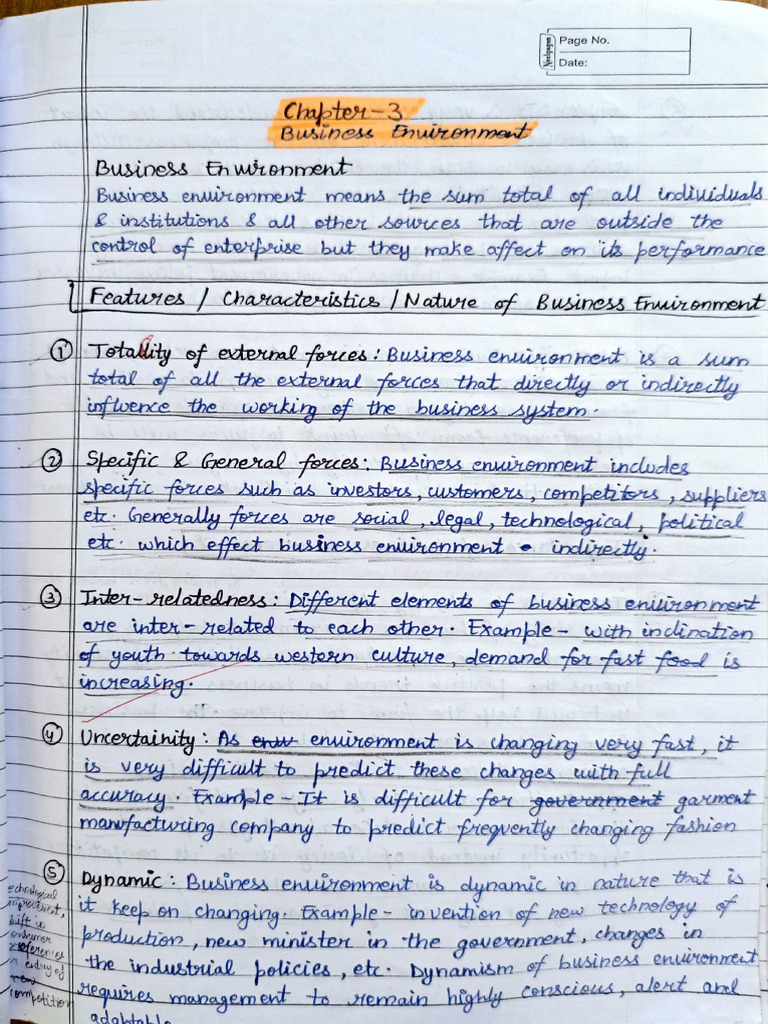 bst XII business environment ch3 (1) | PDF