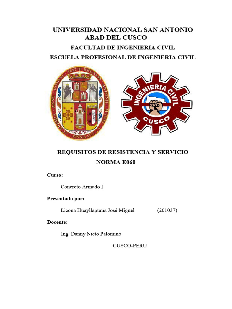 Factores E-060 | PDF | Materiales | Ingeniería estructural