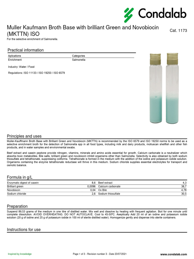1173 en 3 | PDF | Growth Medium | Sodium