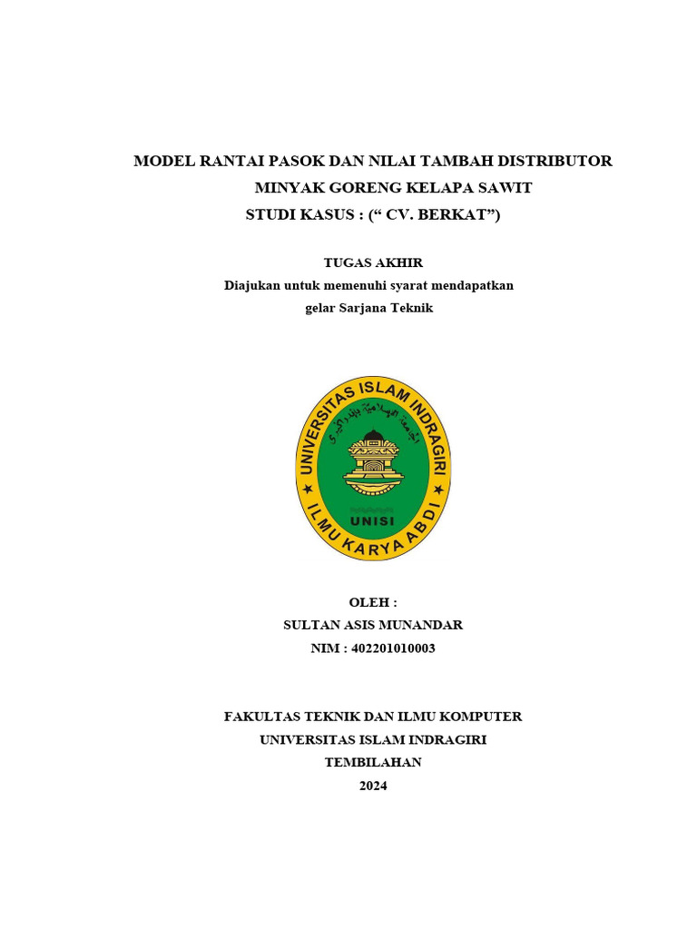 Finall Tugas Akhir Sultan | PDF