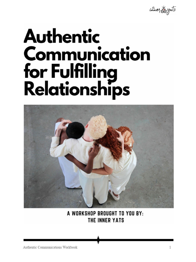 Workbook For Authentic Communications Workshop | PDF | Attachment ...