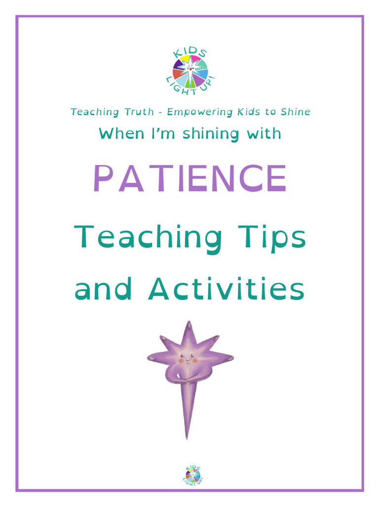 Teaching Kids Patience Activities | PDF | Patience | Delayed Gratification