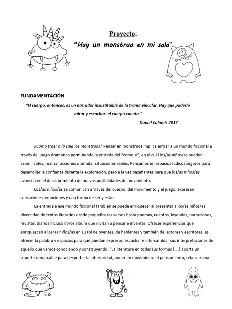 Actividades Lúdicas con Monstruos para Niños | PDF | Escritura