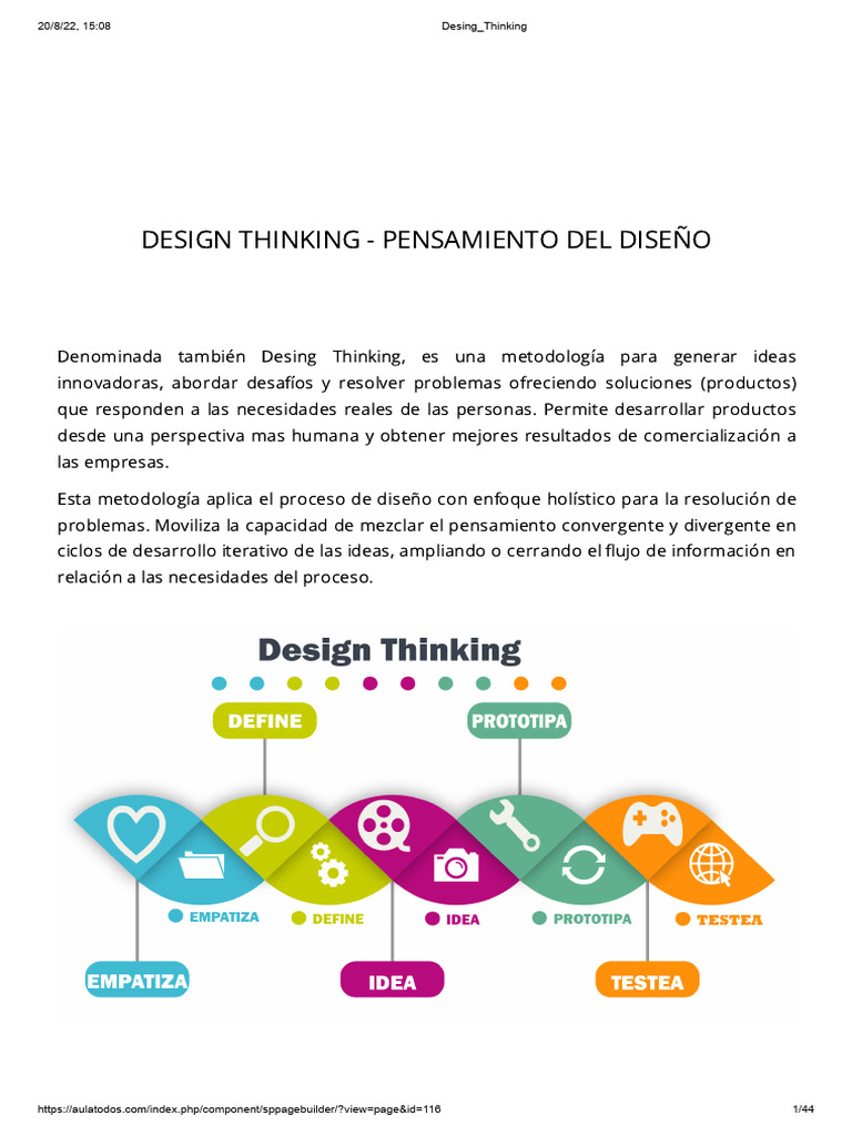 Desing Thinking | PDF | El pensamiento de diseño | Pensamiento