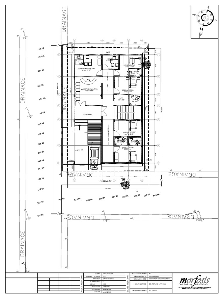 1141 - Care Center Mango Garden - A-001 - Center Line Marking - 250624 ...
