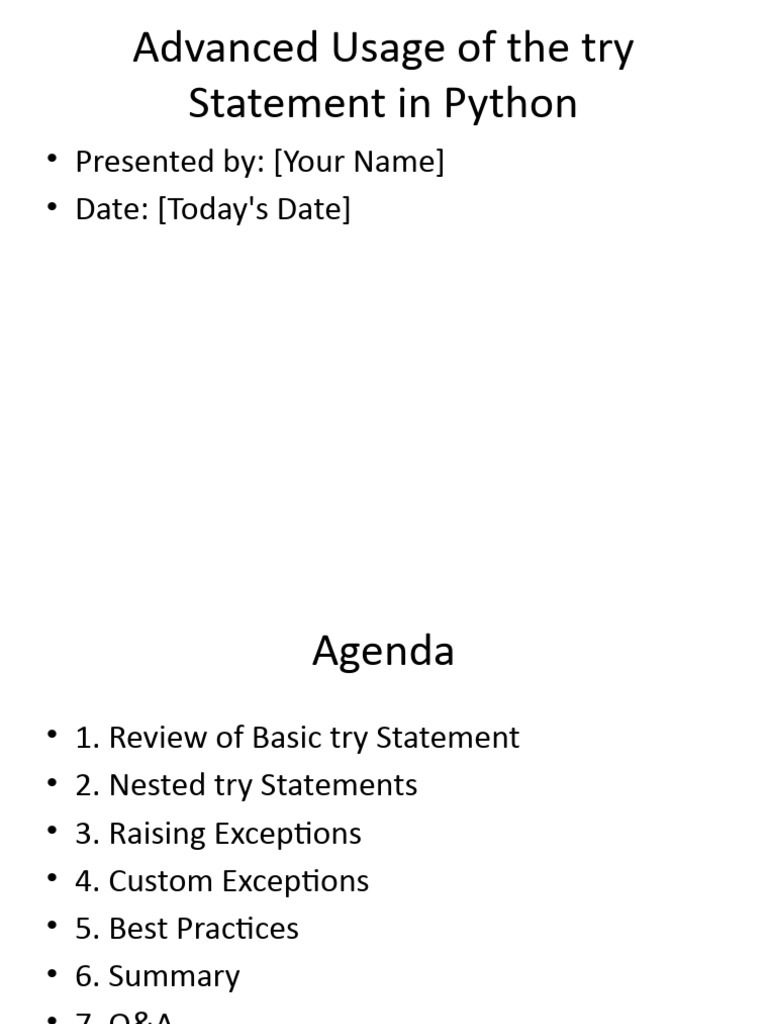 Try Statement Presentation 2 | PDF | Teaching Methods & Materials ...