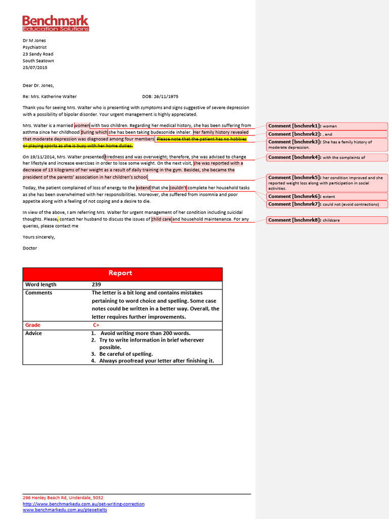Benchmark Sample Writing - Chandu | PDF | Asthma | Constipation