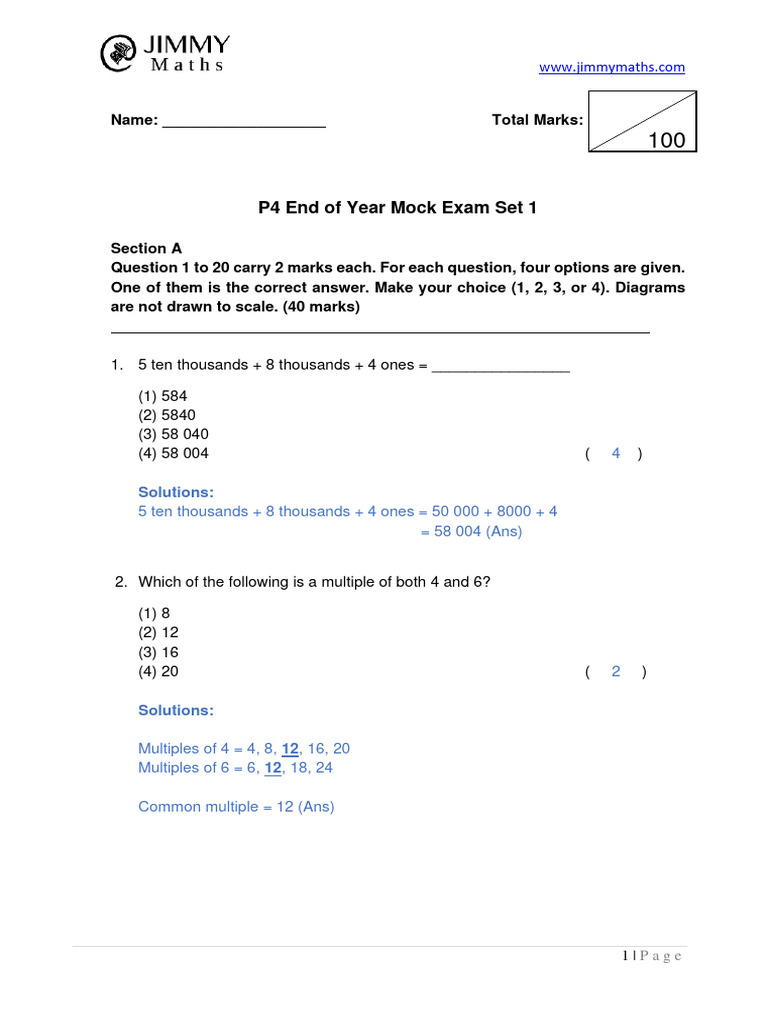 Past papers Math P4 | PDF | Area | Geometry