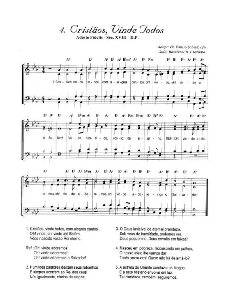 Cristãos Vinde Todos | PDF