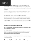 CBSE Class 9 History Notes Chapter 1 | PDF | French Revolution | Reign ...