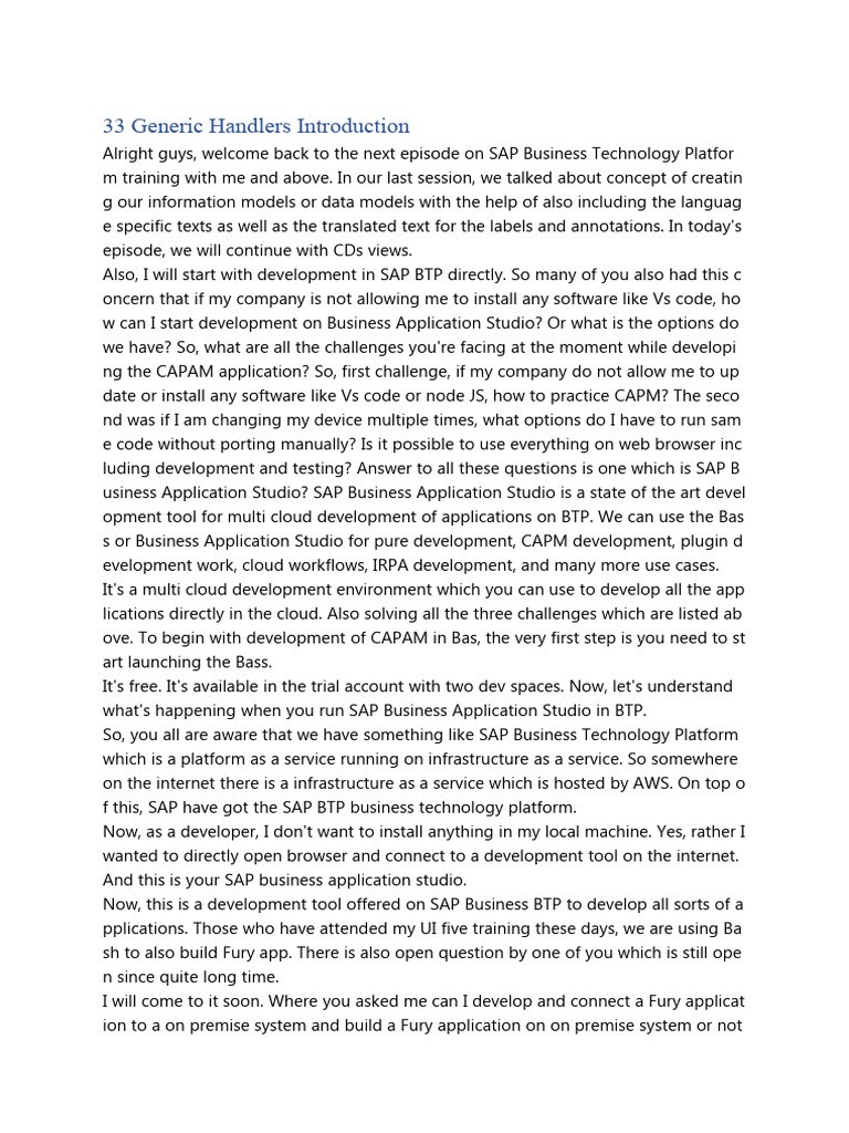 SAP BTP: CAPAM Development Guide | PDF | Databases | Cloud Computing