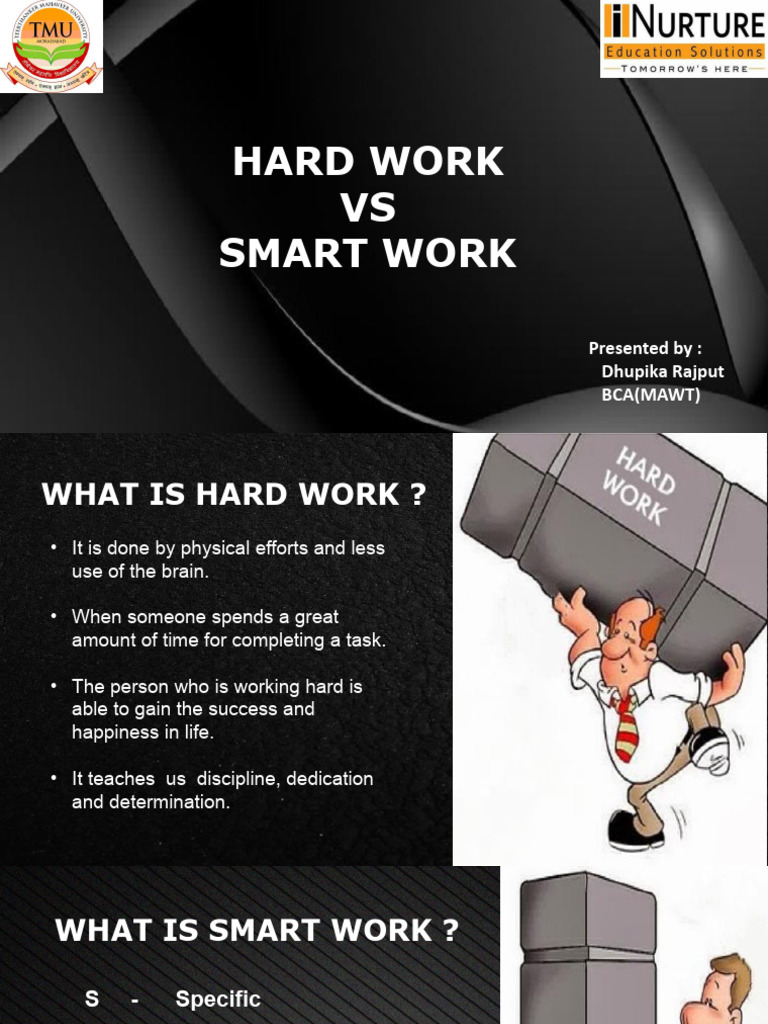 Hard Work VS Smart Work | PDF | Art