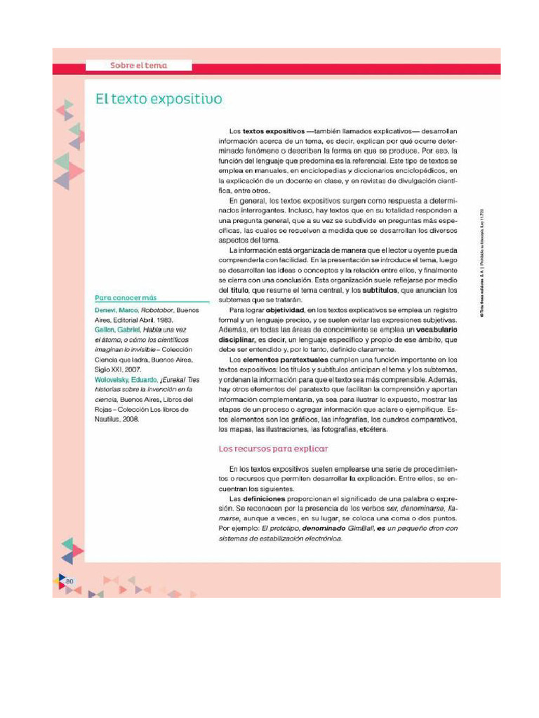 el texto expositivo | PDF