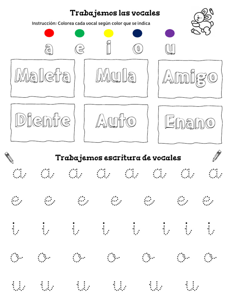 Trabajemos las vocales | PDF