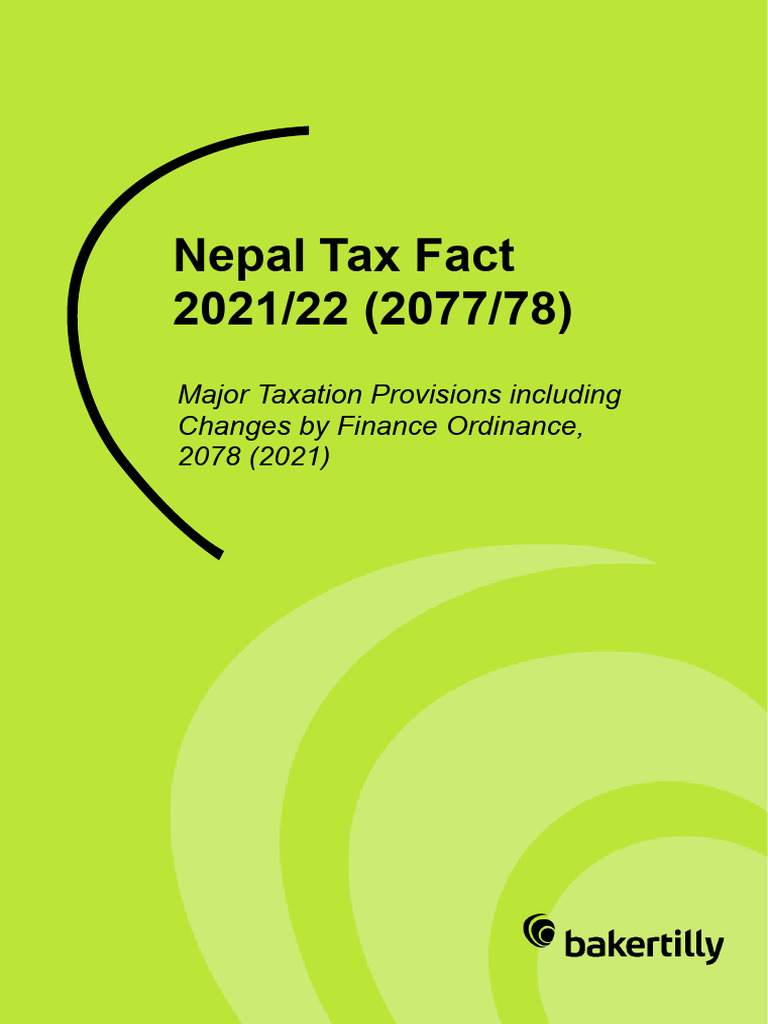 Nepal Tax Fact For 2021 22 - 20210625022858 | PDF | Taxes | Value Added Tax