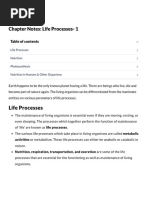 Life Processes (Prashant Kirad) | PDF