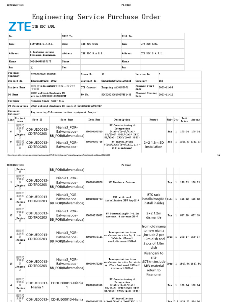 36 PO 2023-36 Niania Additionnal | PDF