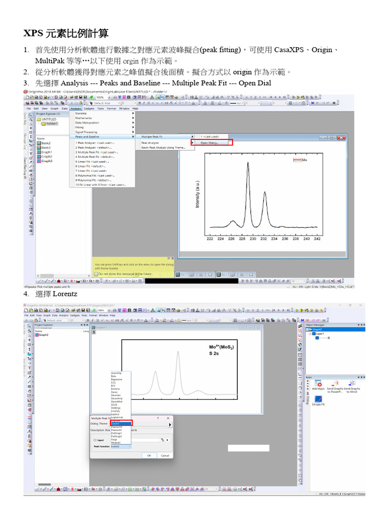 XPS 元素濃度計算 | PDF | X Ray Photoelectron Spectroscopy | Metallic Elements