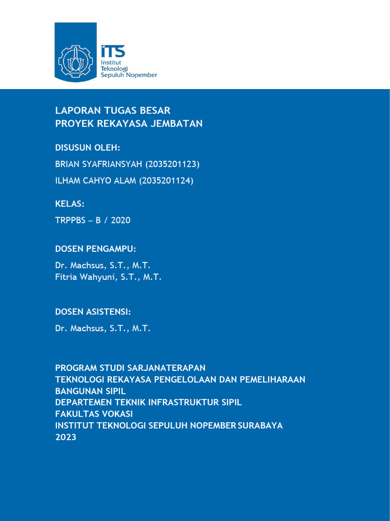 Kelompok 4 - Laporan Tugas Besar Proyek Rekayasa Jembatan | PDF ...