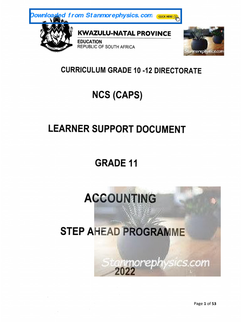 Accounting-Grade-11-Step-Ahead-2022 | PDF