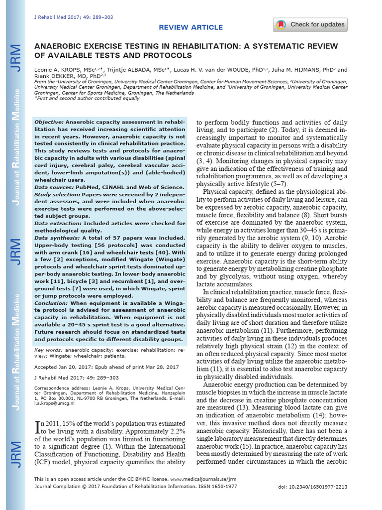 Anaerobic Exercise Testing | PDF | Cellular Respiration | Clinical Medicine