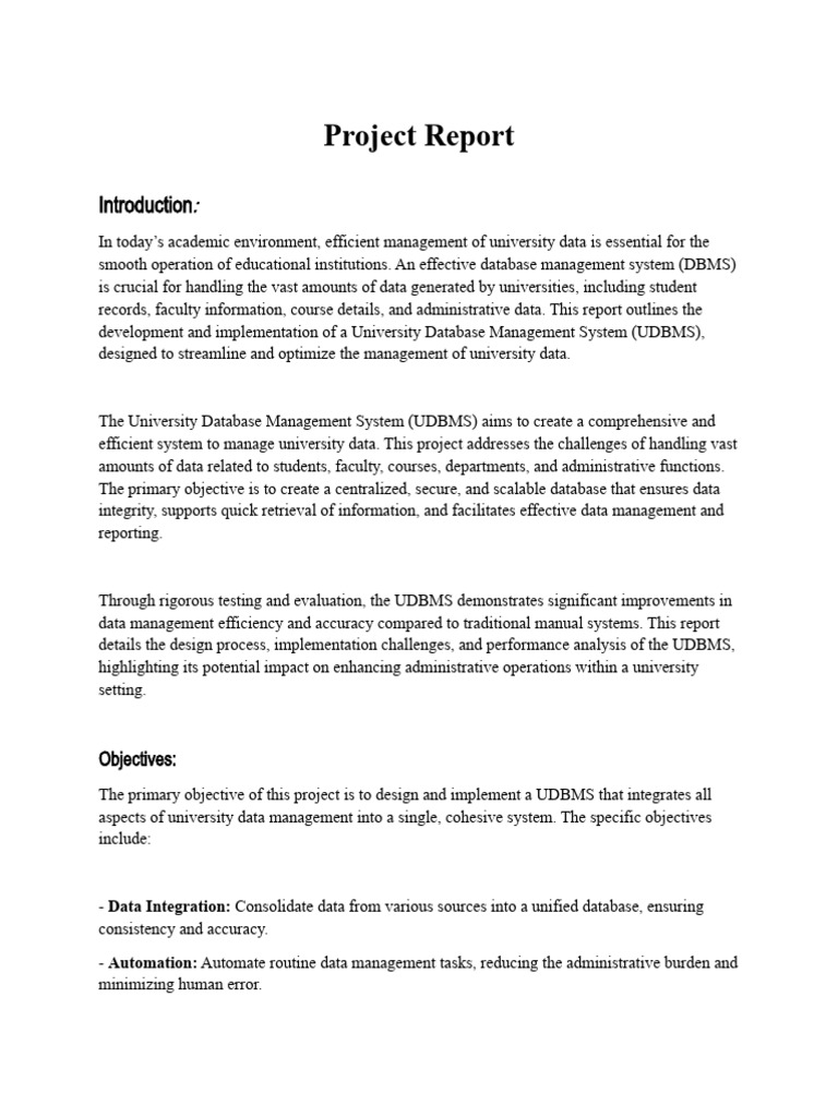 DBMS Project Report Print | PDF | Databases | Use Case