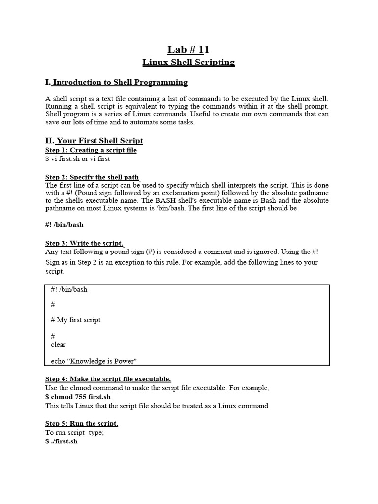 Lab 11 | PDF | Variable (Computer Science) | Scripting Language Lab 11 | PDF | Variable (Computer Science) | Scripting Language