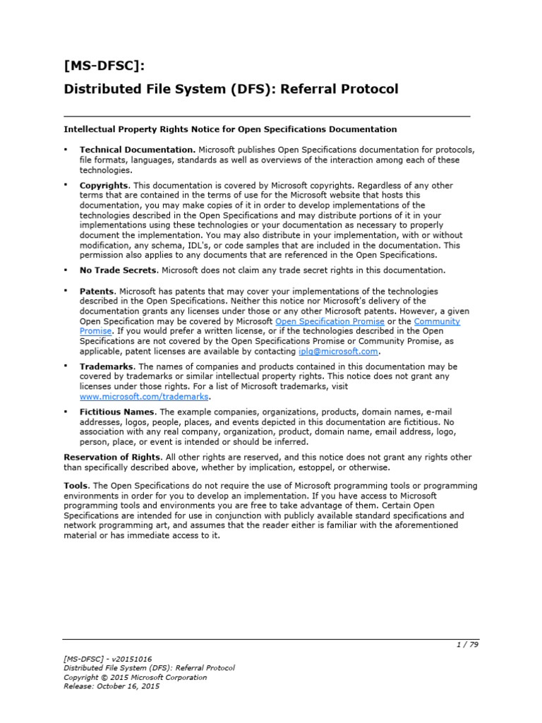 Microsoft - Distributed File System 2015 | PDF | Active Directory ...