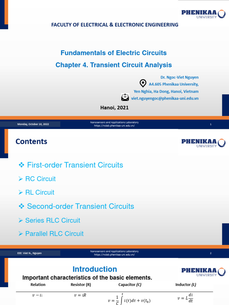 Chap 4 Transient Analysis 6 3b1 Download Free Pdf Electrical Network Capacitor