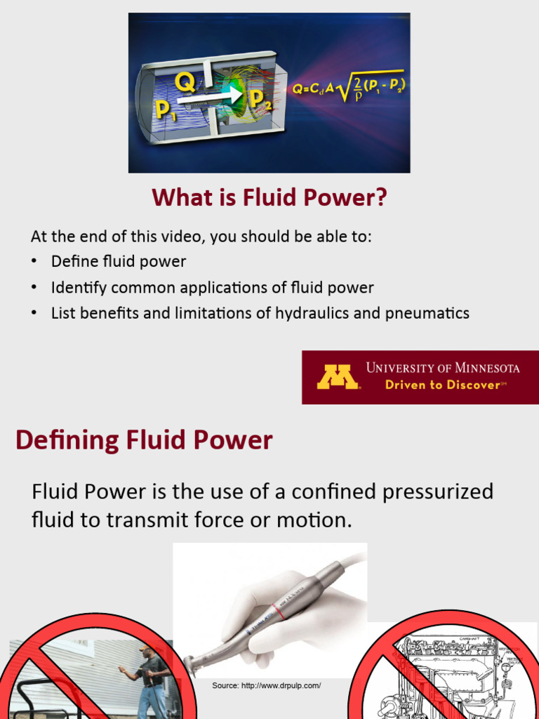Fluid Power Systems Dynamics - CH1 Slides | PDF | Applied And Interdisciplinary Physics ...