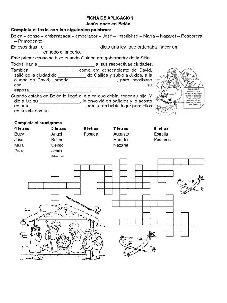 Ficha Religión | PDF | María, madre de Jesús | Natividad De Jesus