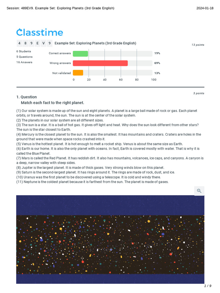 2024-01-18-489EV9-Example Set Exploring Planets (3rd Grade English ...