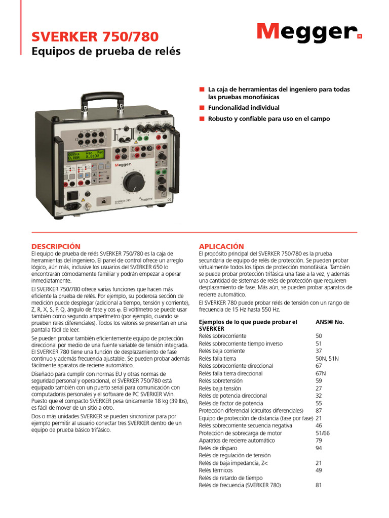 Sverker 750 780 Win Ds Es | PDF | Relé | Ingenieria Eléctrica