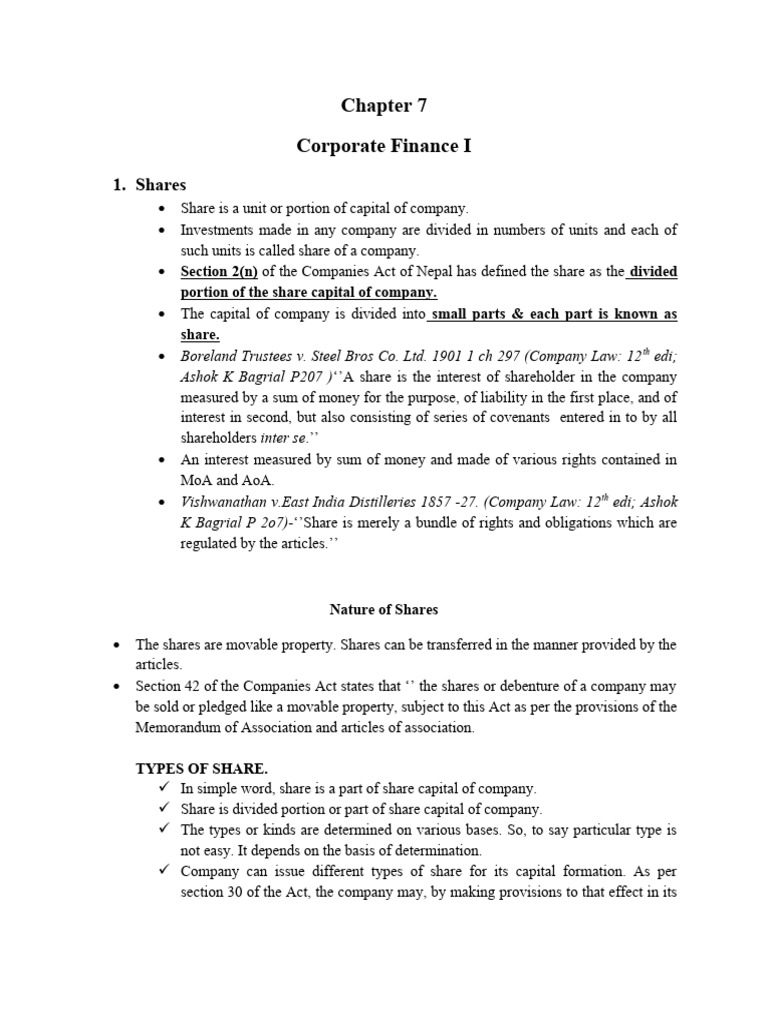 Chapter 7 | PDF | Dividend | Share Repurchase