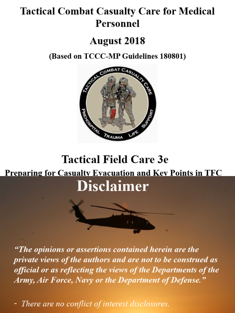 5 Tfc 3e Preparing for Casualty Evacuation and Key Points | PDF | Health Care | Causes Of Death