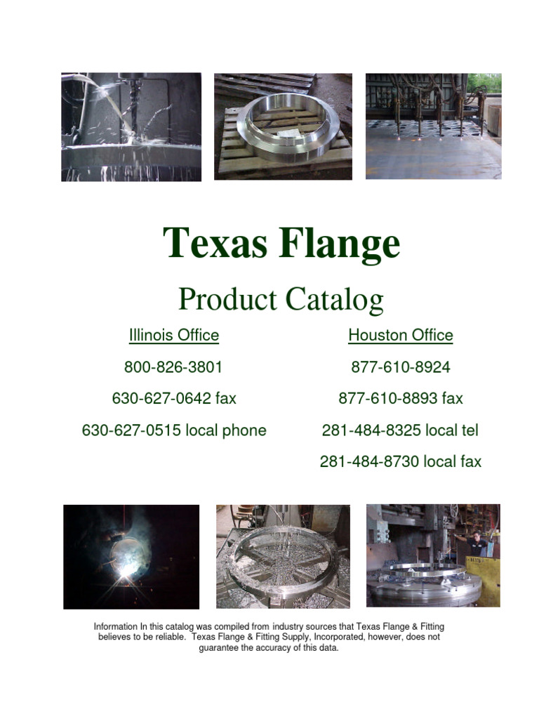 Texas Flange Product Catalog Overview | PDF | Pipe (Fluid Conveyance ...