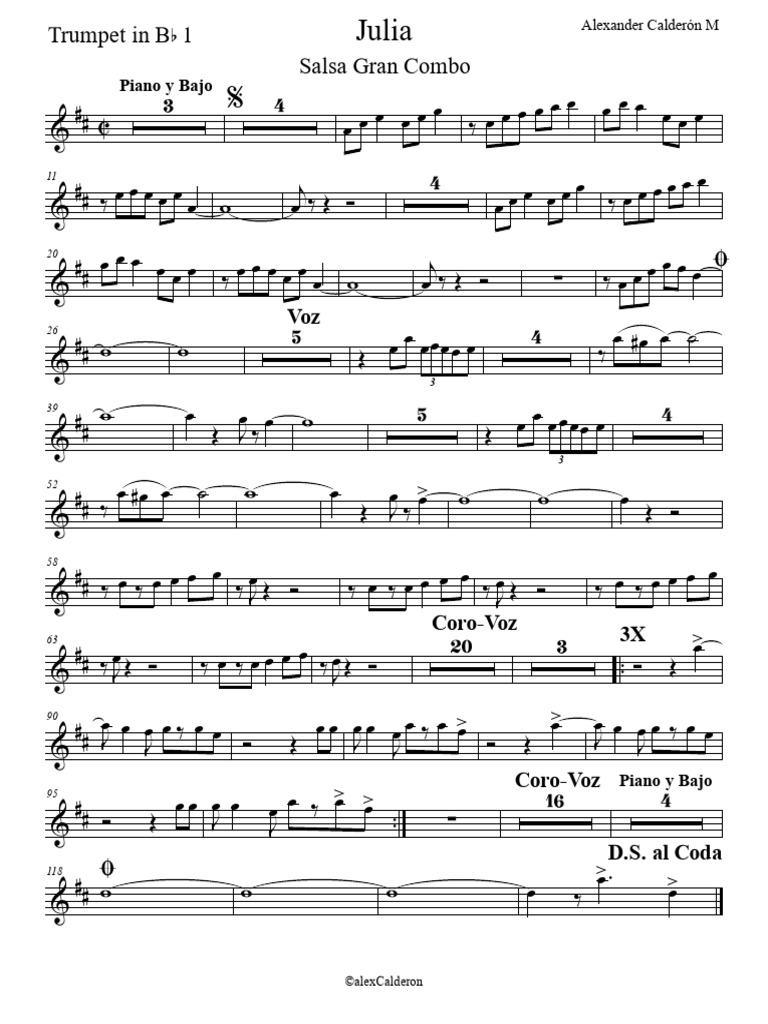 Julia (TRP 1) - Trumpet in BB 1 | PDF