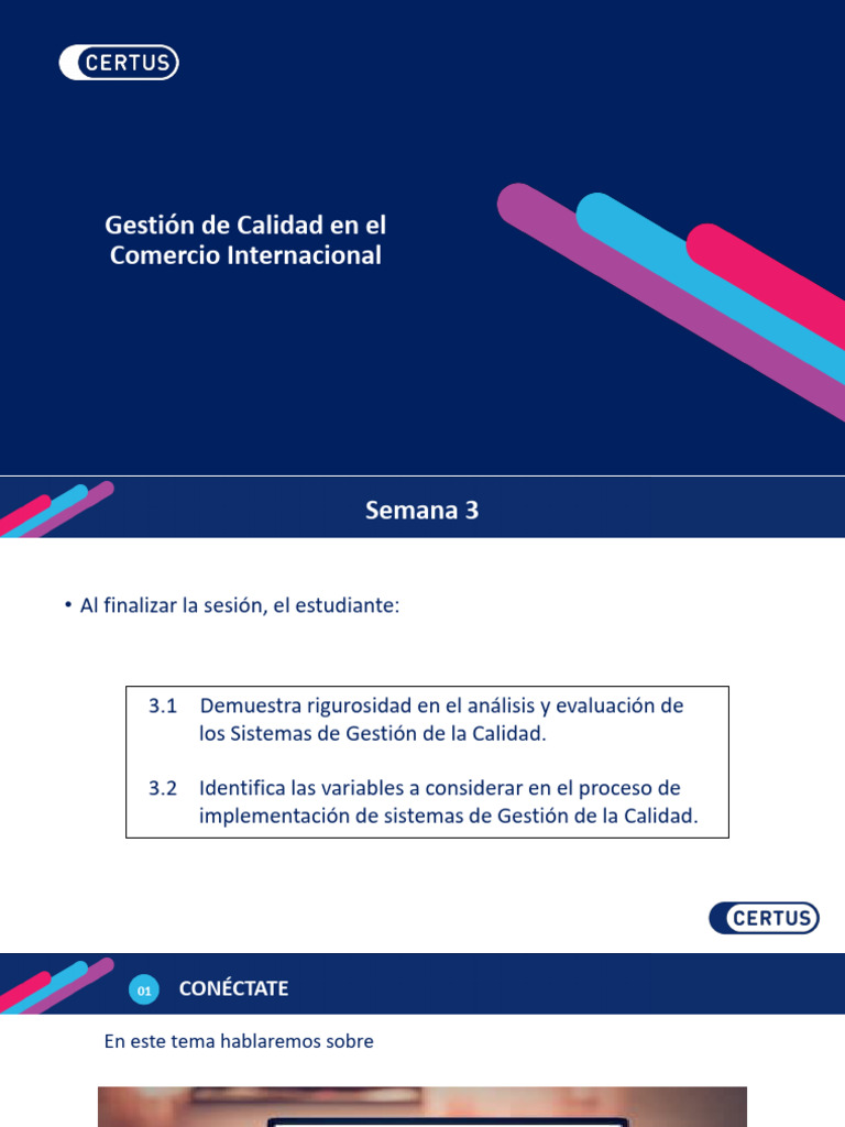 Semana 3. PPT1 | PDF | Sistema de manejo de calidad | Gestión de la calidad