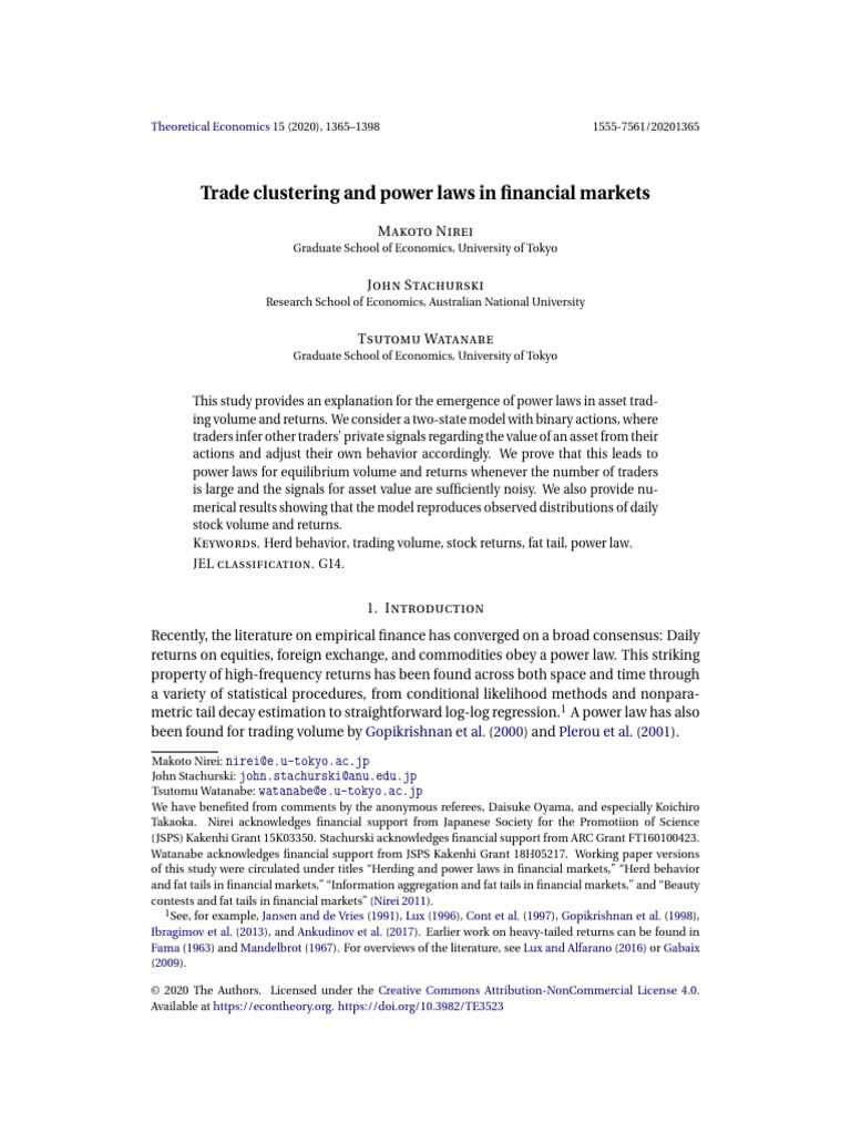 3523 29103 1 PB | PDF | Power Law | Economic Equilibrium