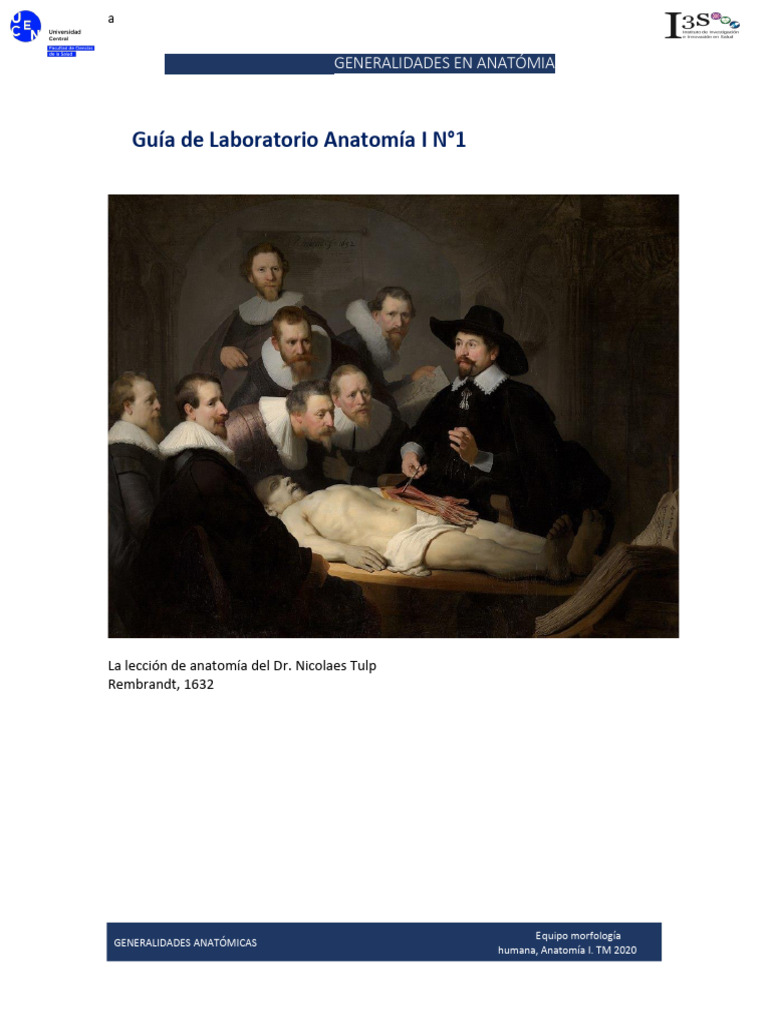 Guia LAB 1 2020 ENF | PDF | Términos anatómicos de ubicación | Hueso