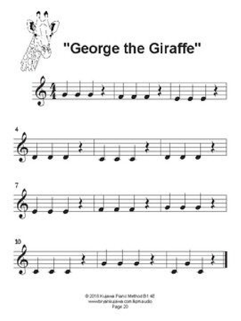 George The Giraffe | PDF