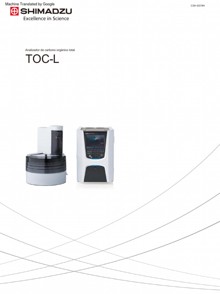 Análisis Avanzado de TOC y TN Shimadzu | PDF | Agua | Carbono organico total